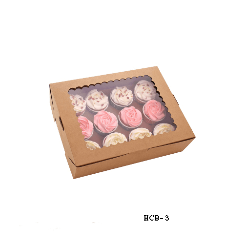 Custom printed cupcake packaging boxes wholesale