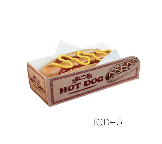 Custom printed hot dog packaging boxes