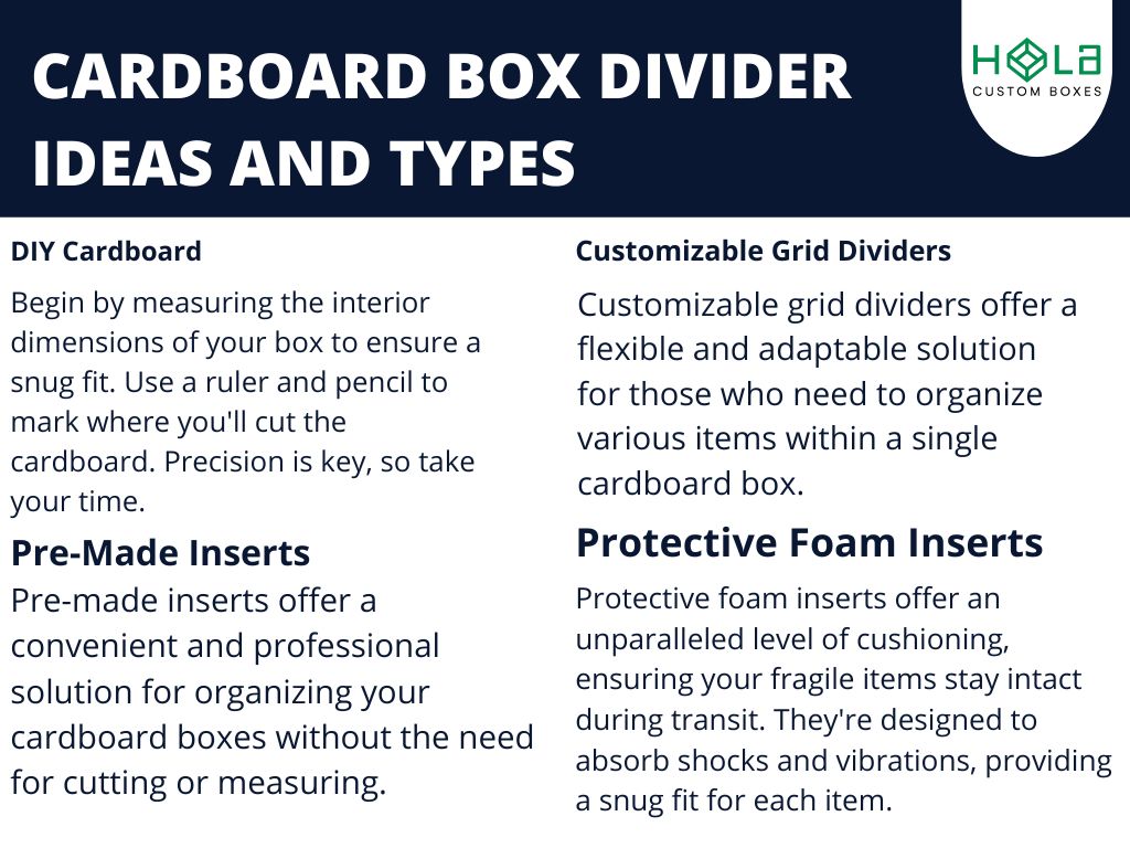 Cardboard Box Divider Ideas and Types