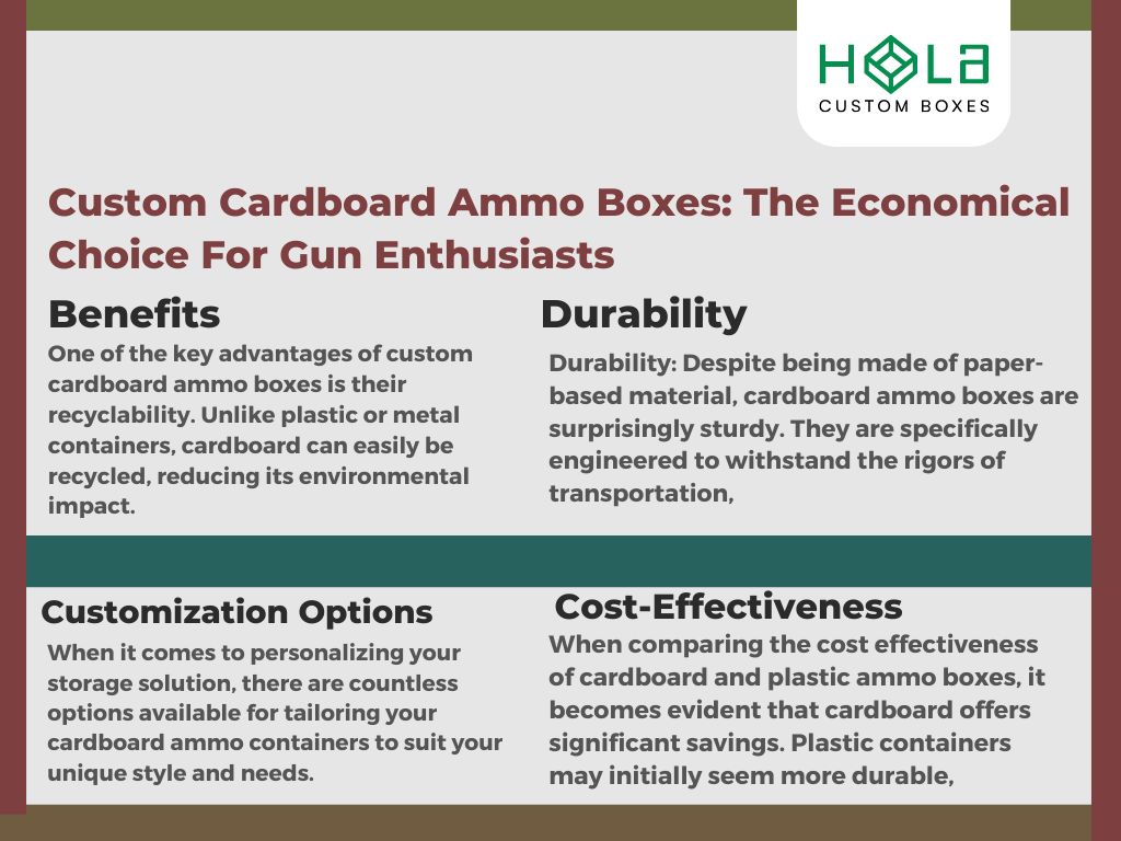 Custom Cardboard Ammo Boxes: The Economical Choice For Gun Enthusiasts
