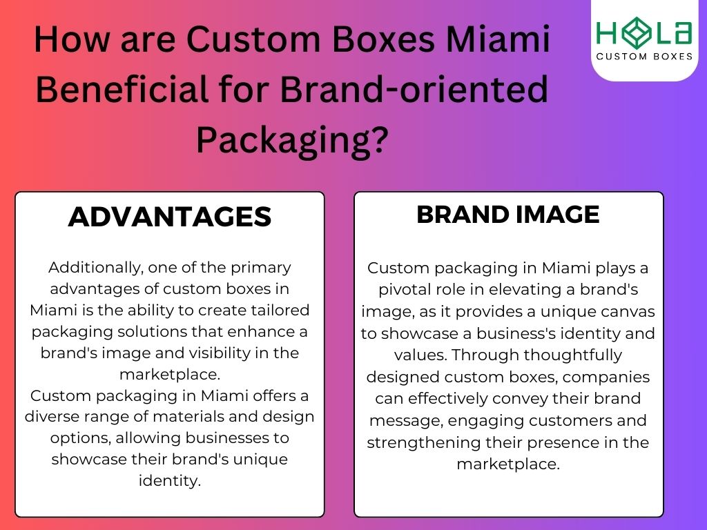 How are Custom Boxes Miami Beneficial for Brand-oriented Packaging?