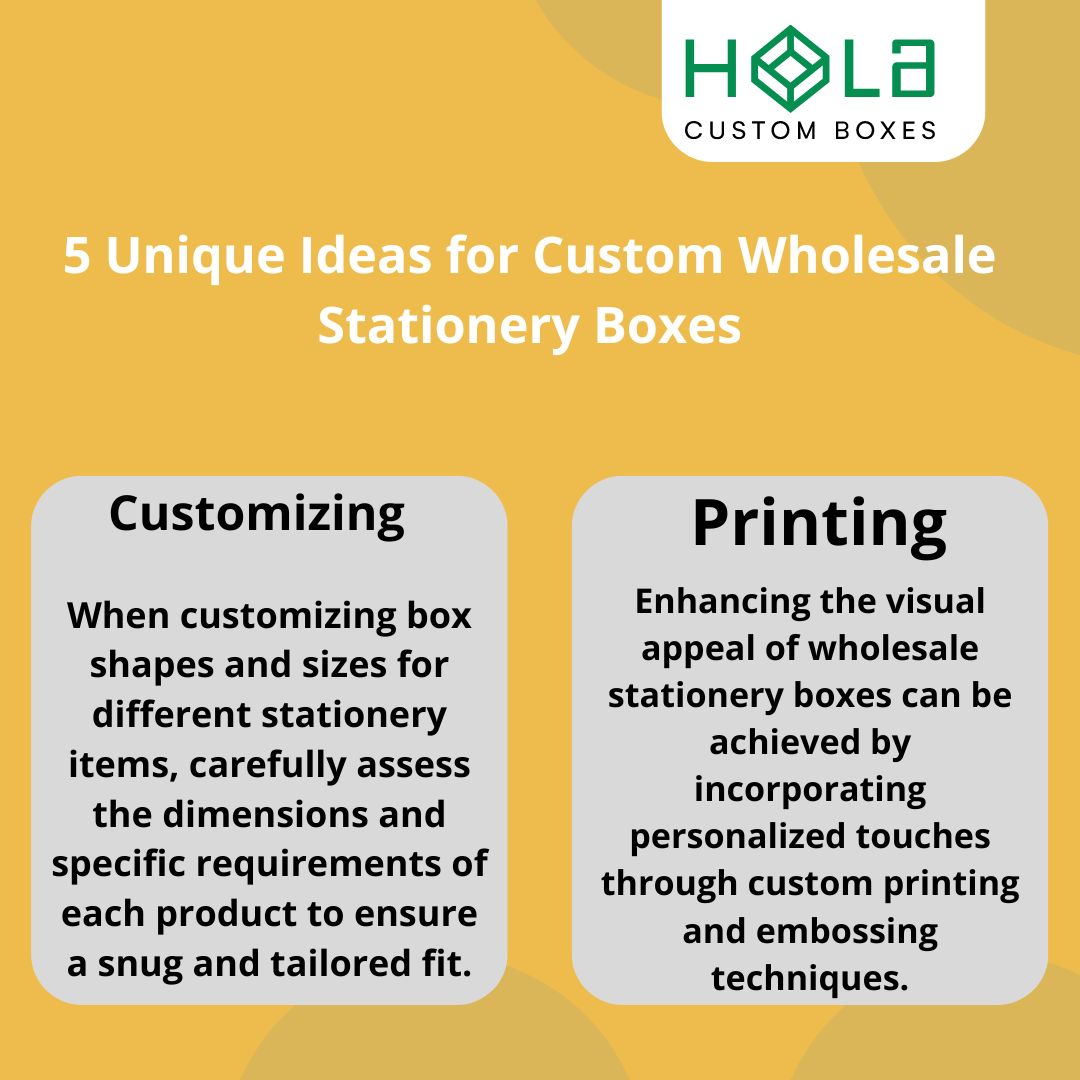 5 Unique Ideas for Custom Wholesale Stationery Boxes