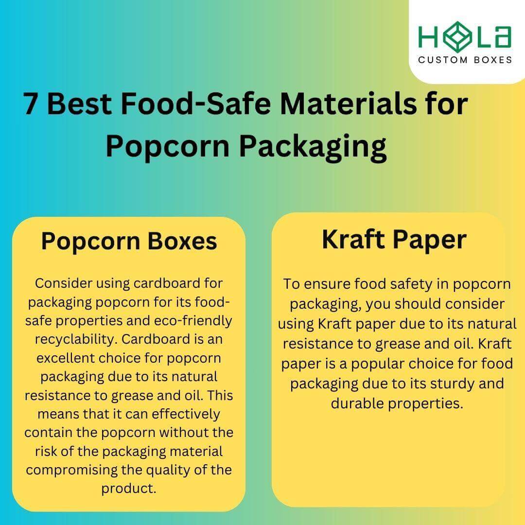 7 Best Food-Safe Materials for Popcorn Packaging
