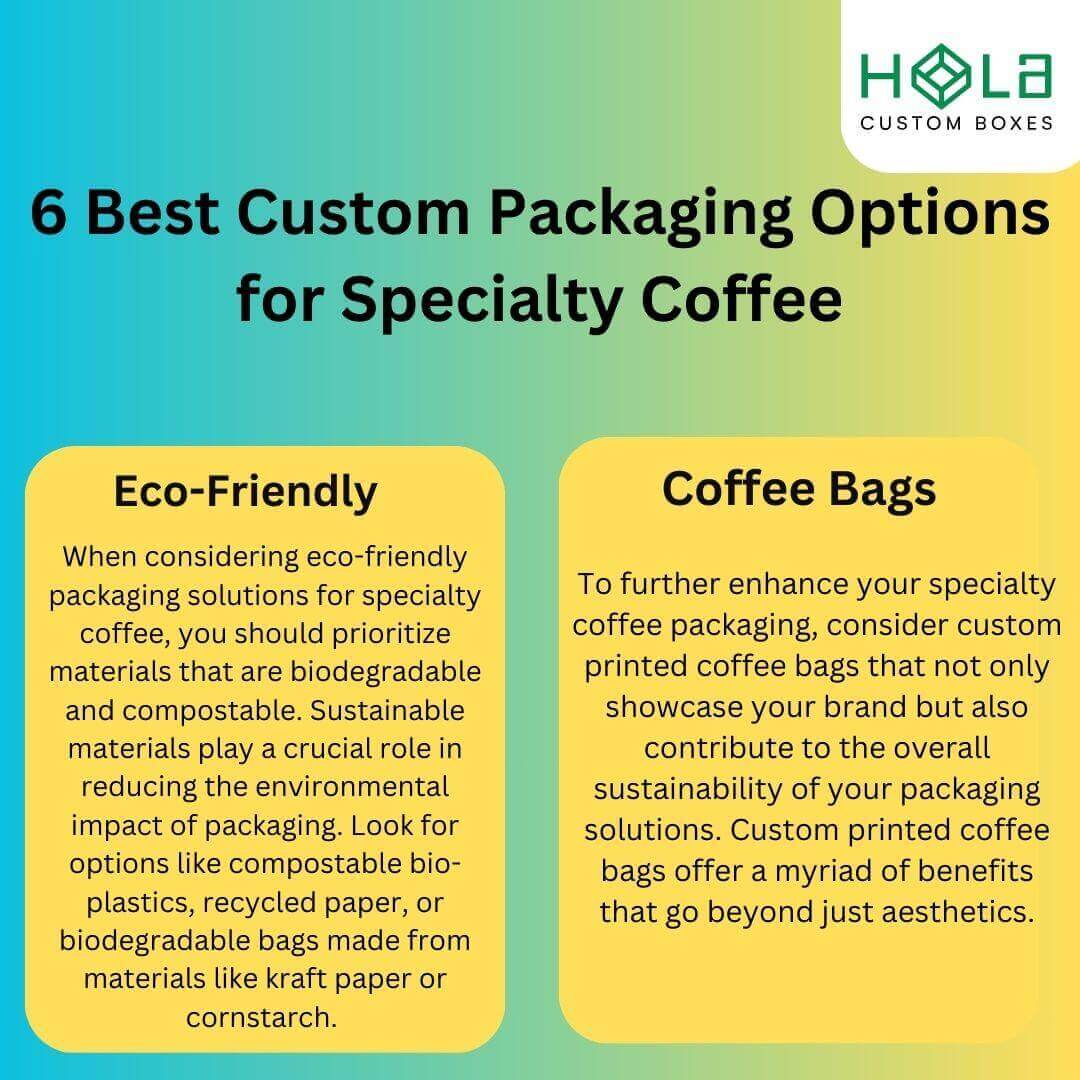 6 Best Custom Packaging Options for Specialty Coffee