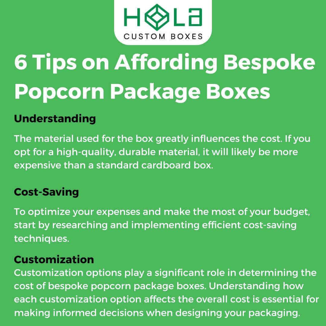 6 Tips on Affording Bespoke Popcorn Package Boxes