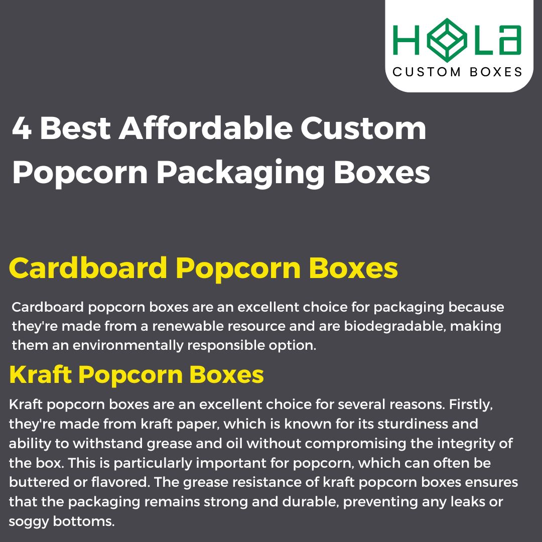 4 Best Affordable Custom Popcorn Packaging Boxes