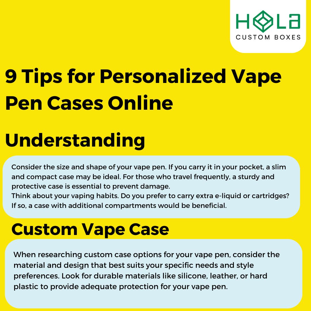 9 Tips for Personalized Vape Pen Cases Online