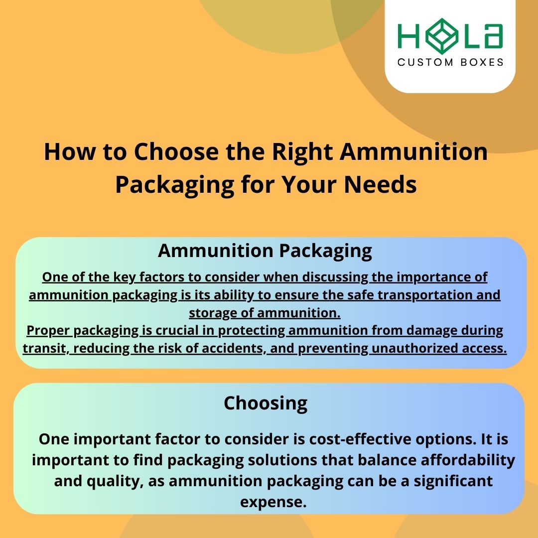 How to Choose the Right Ammunition Packaging for Your Needs