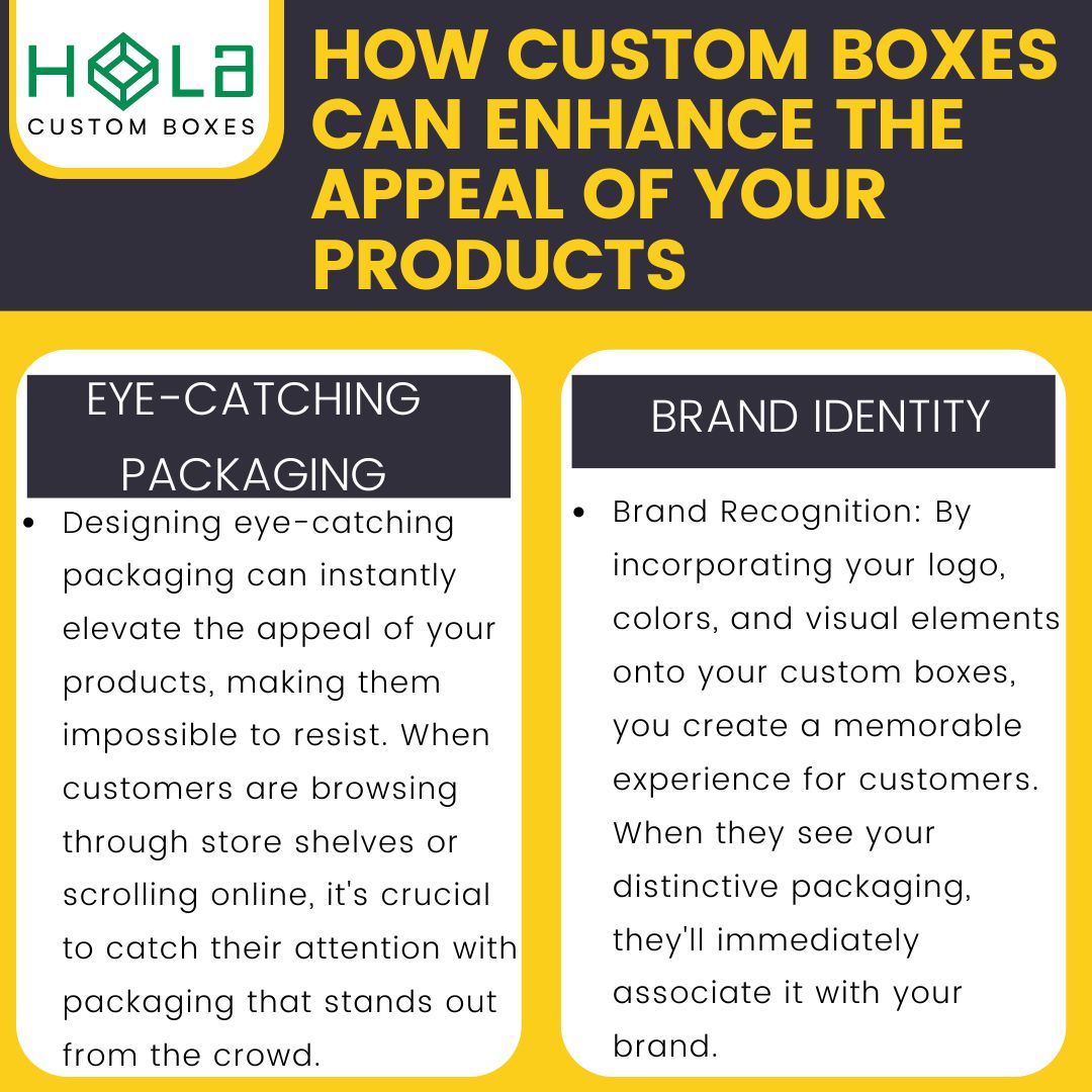 How Custom Boxes Can Enhance The Appeal Of Your Products