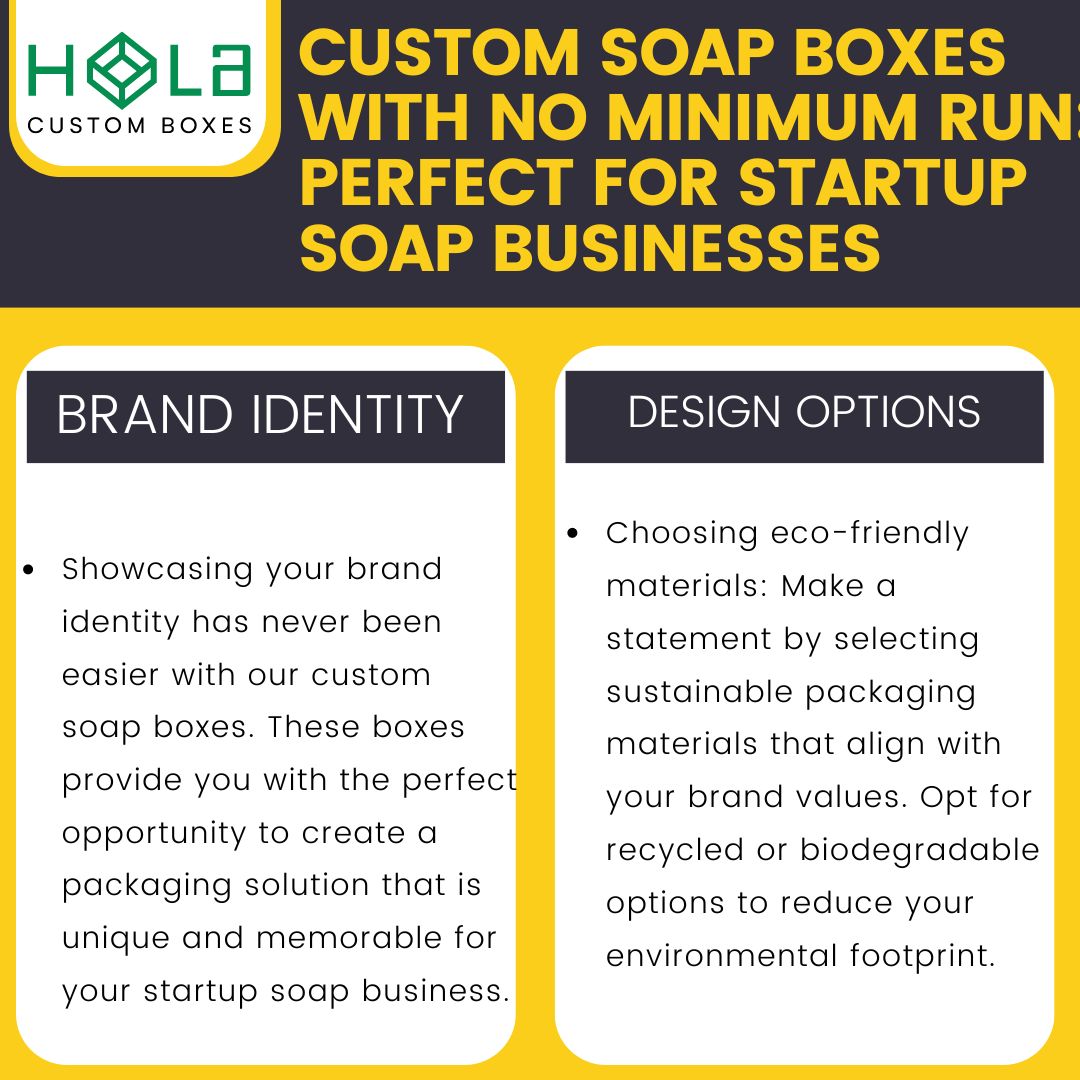 Custom Soap Boxes With No Minimum Run: Perfect For Startup Soap Businesses