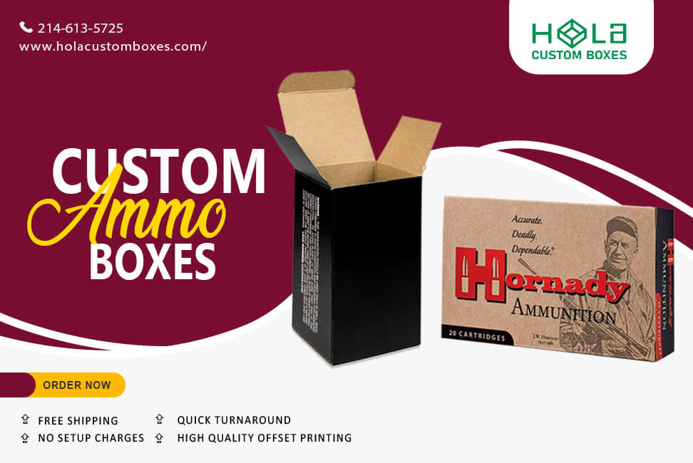 Custom Eco-Friendly Bullet Packaging Boxes | Hola Custom Boxes ...
